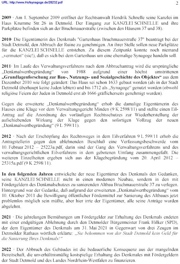 Der Detmolder Denkmalstreit